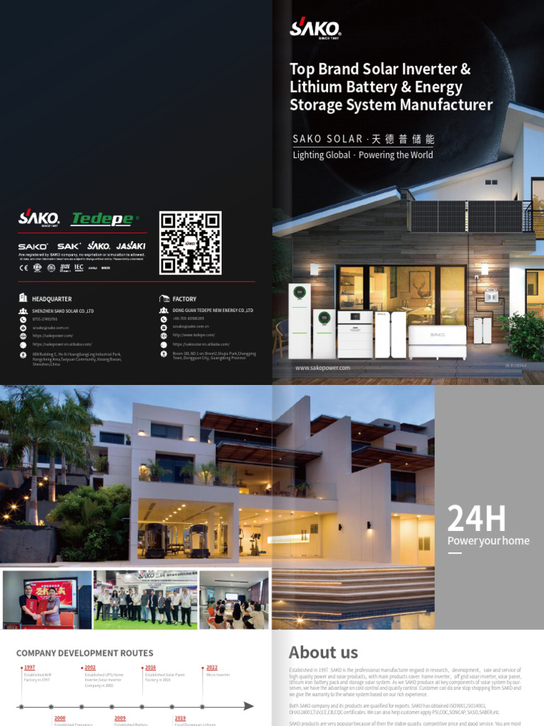 SAKO Solar EU E Catalog | PDF