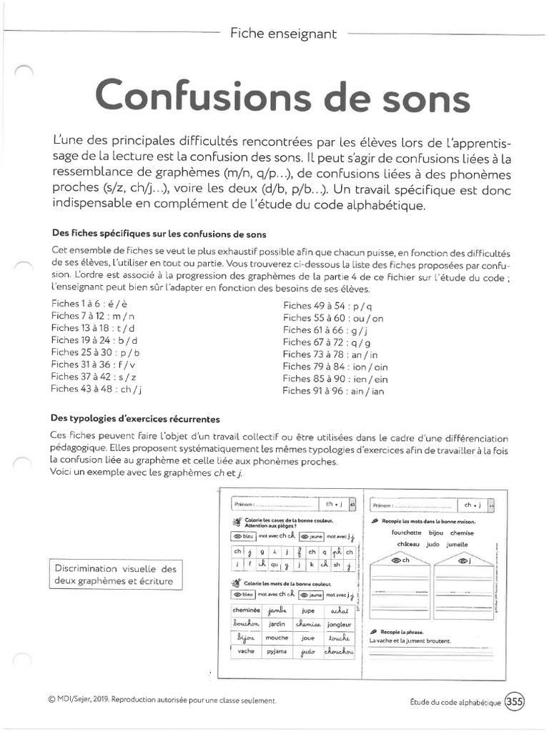 CODEO - Confusions de Sons | PDF