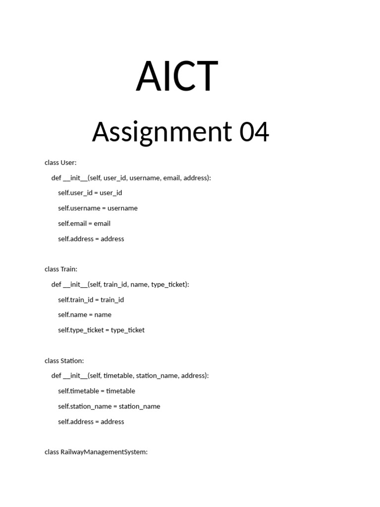 AICT Assignment 04 | PDF