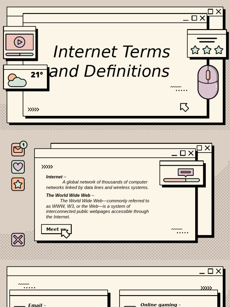 Internet Terms and Definitions Report Ivan | PDF