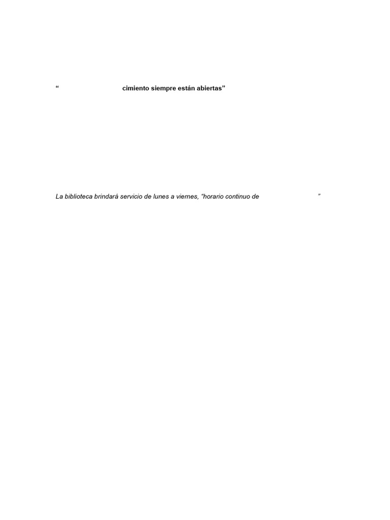 Reglamento General de La Biblioteca | PDF