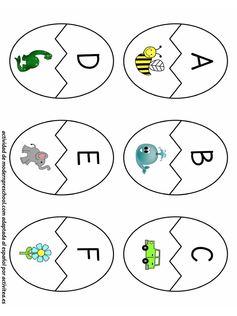 SONIDO INICIAL - Abecedario Huevos Comp | PDF