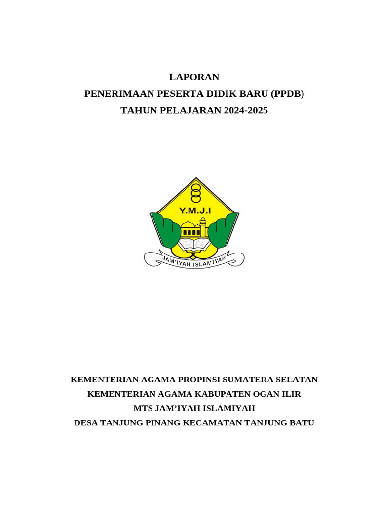 PPDB MTs Jamiyah Islamiyah Tahun 2024 | PDF