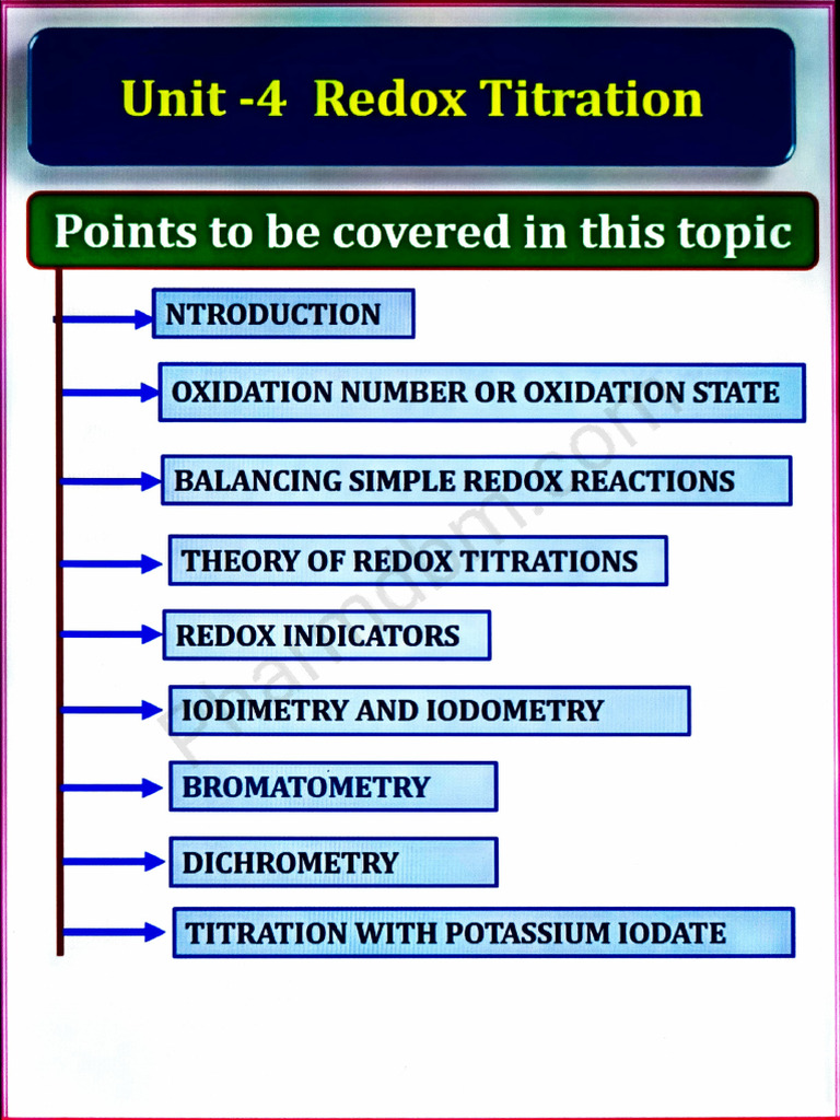 Pharmaceutical Analysis Unit 4 | PDF