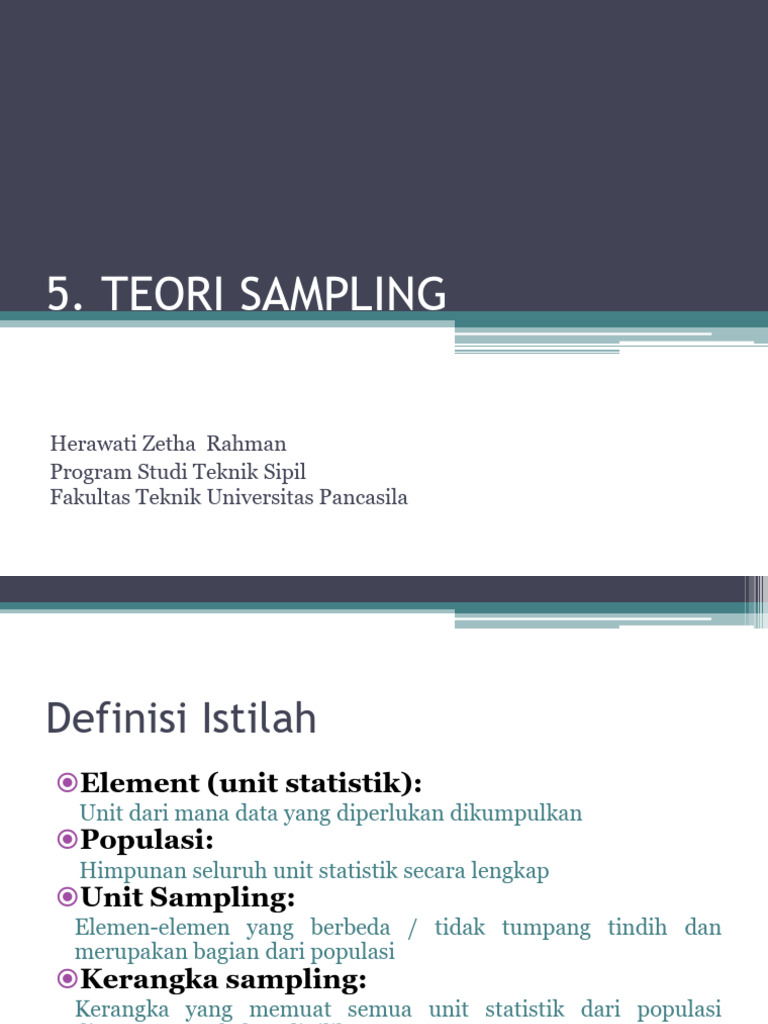 10.teori Sampling | PDF