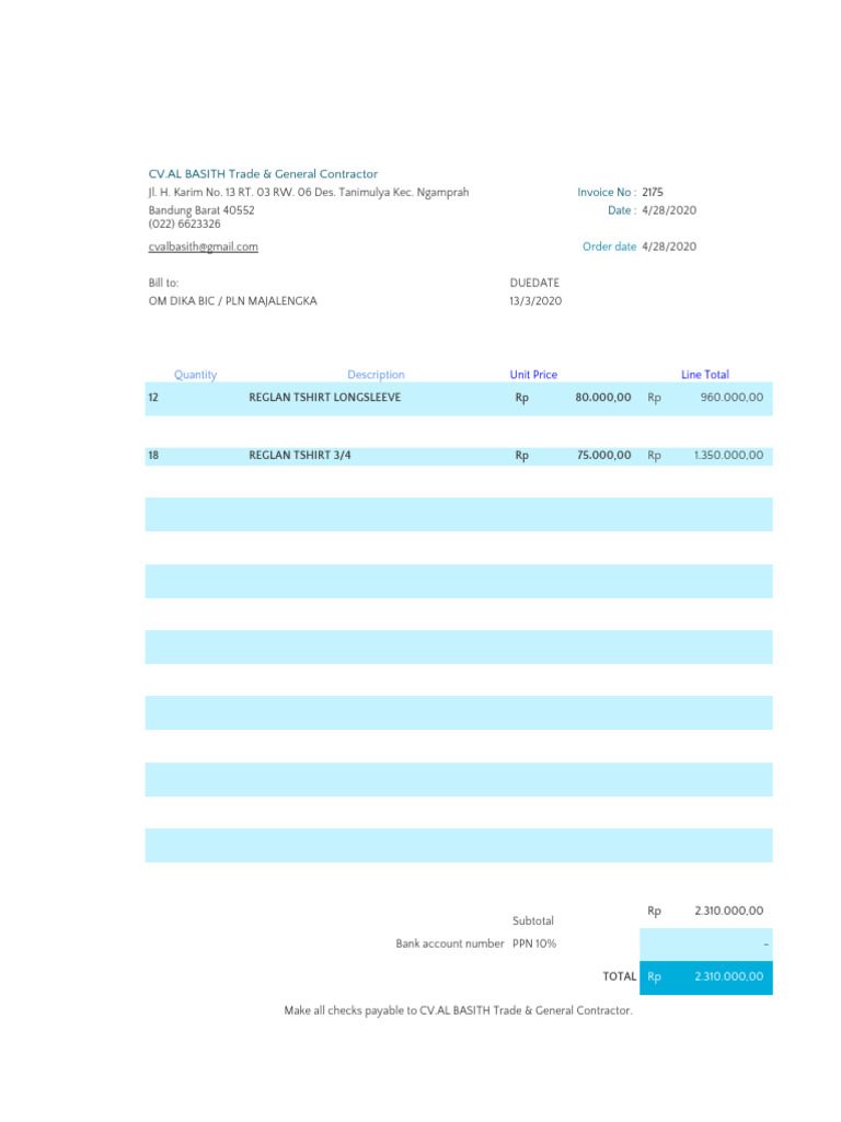 PT OSG Indonesia Invoice-1 | PDF
