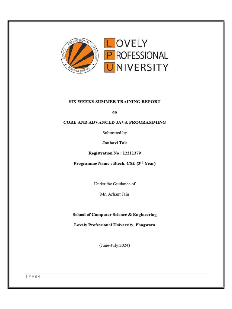 Summertrainingjava | PDF