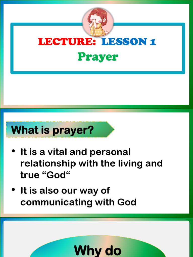 PDF 1stQ Lecture Lesson 1 Prayer 2024 | PDF