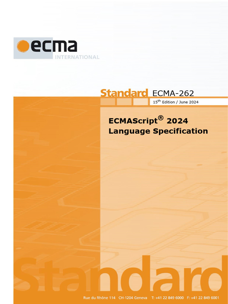 Ecma 262 15th Edition June 2024 Pdf