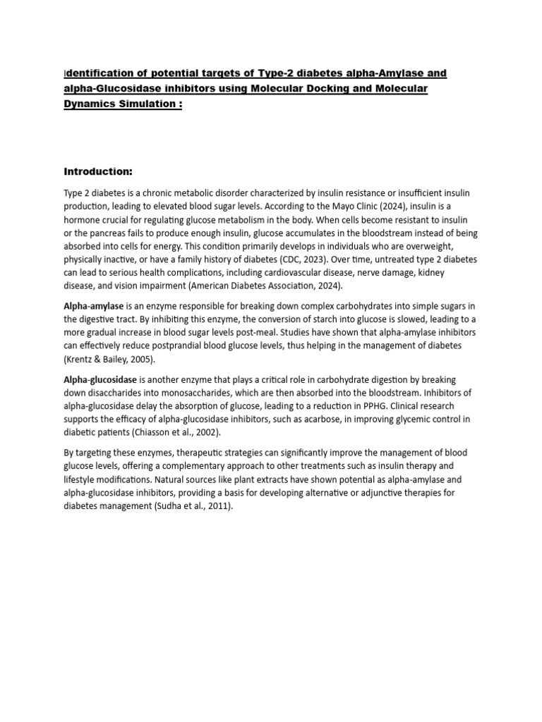 Molecular Docking and Dynamics Simulation of Natural Compounds From Hibiscus Seed | PDF