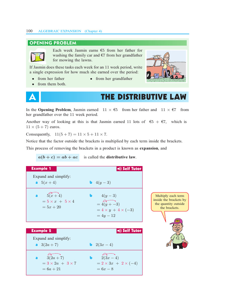 Grade 7 - Distributive Law | PDF | Mathematics | Algebra