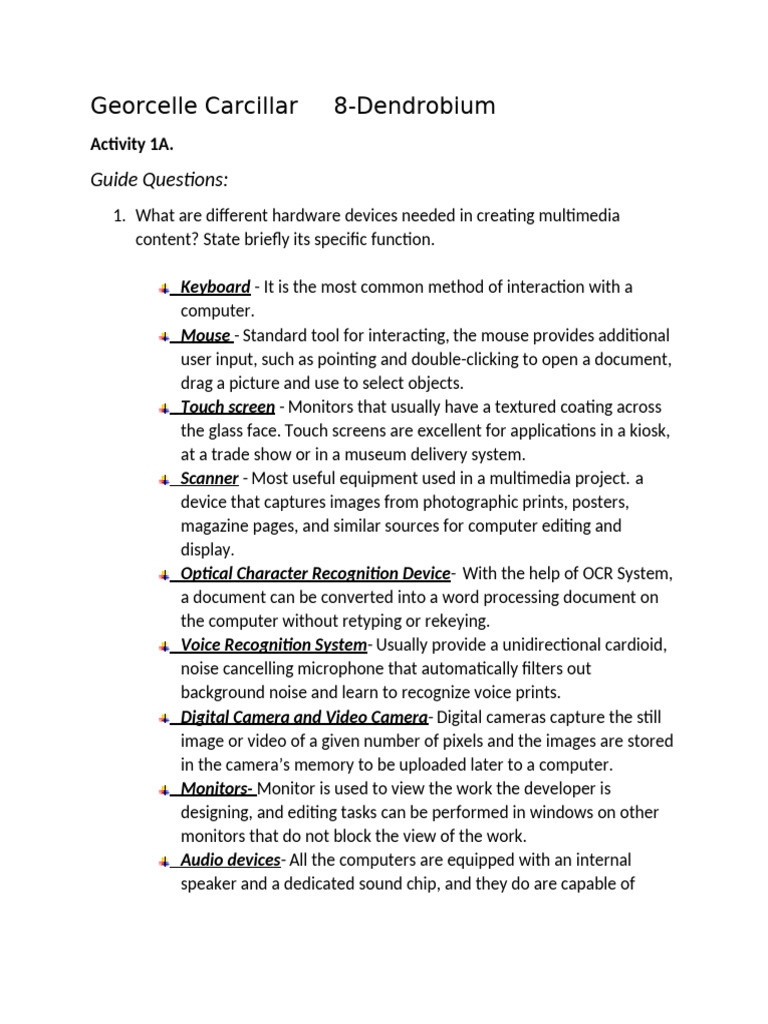 Activity 1A TLE | PDF