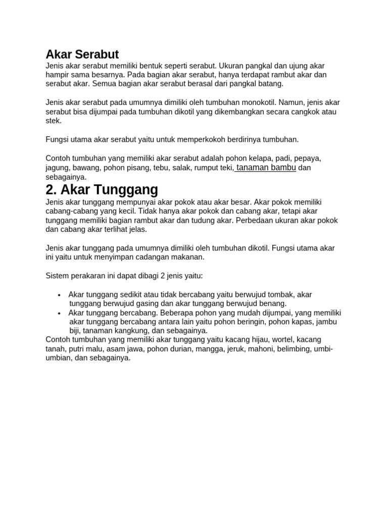 Akar Serabut | PDF