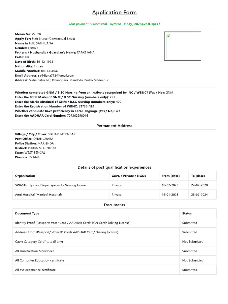 Sathi Application | PDF