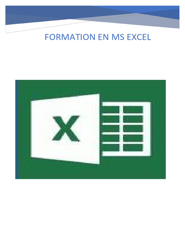 Formation MS Excel | PDF