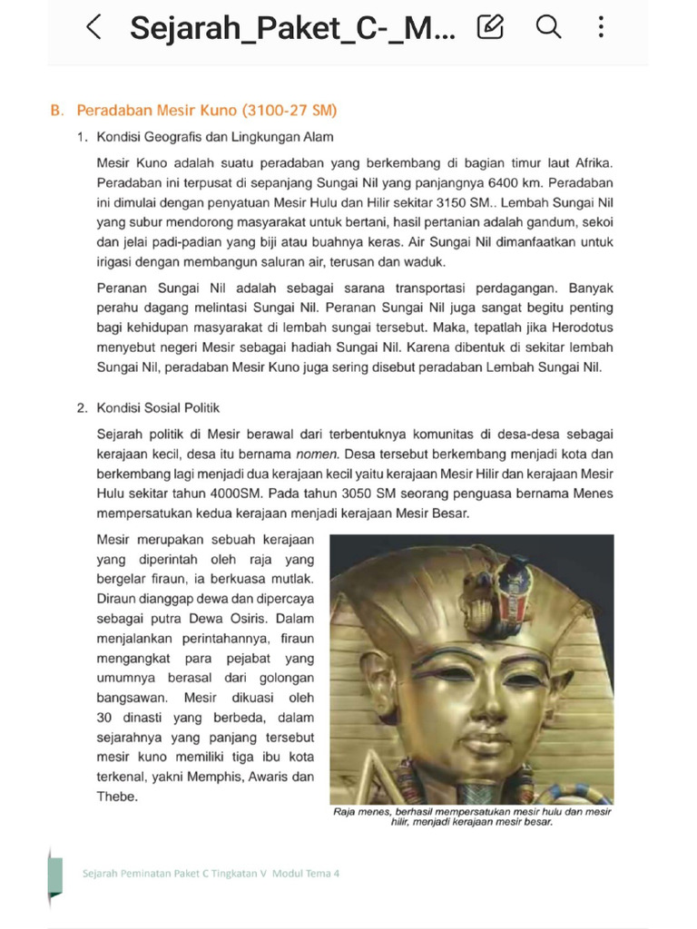 Peradaban Mesir Kuno | PDF