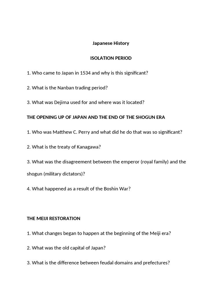 Japanese History-The Meiji Restoration How Japan Became A World ...