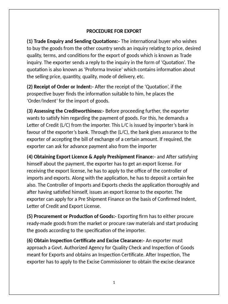 Trade Enquiry and Sending Quotations | PDF