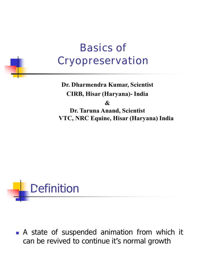Cryopreservation | PDF | Freezing | Biology