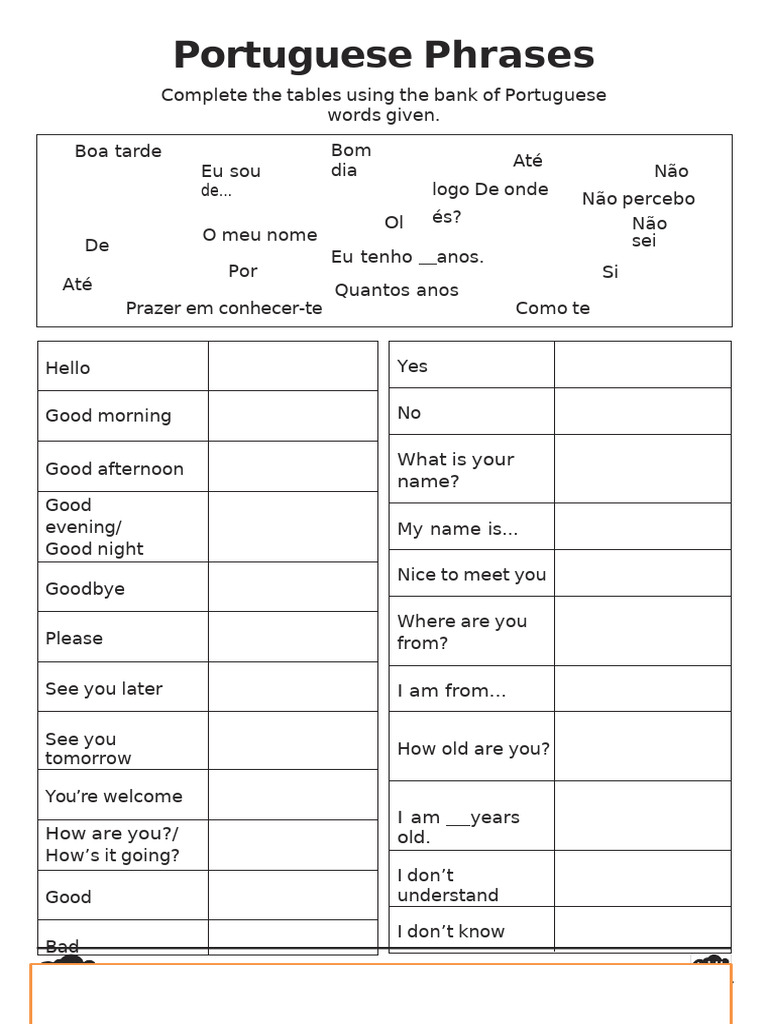 Portuguese Sentences | PDF