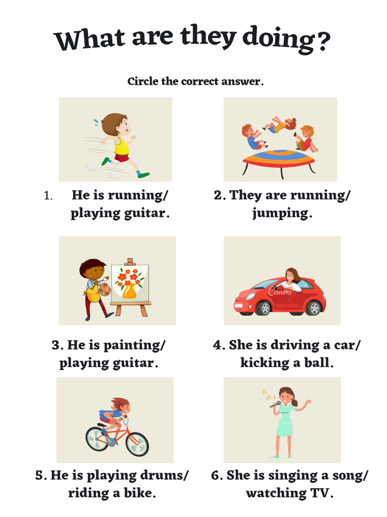 Present Continous Tense | PDF