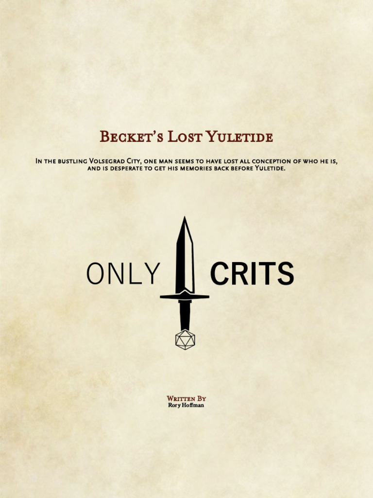Becket's Lost Yuletide | PDF