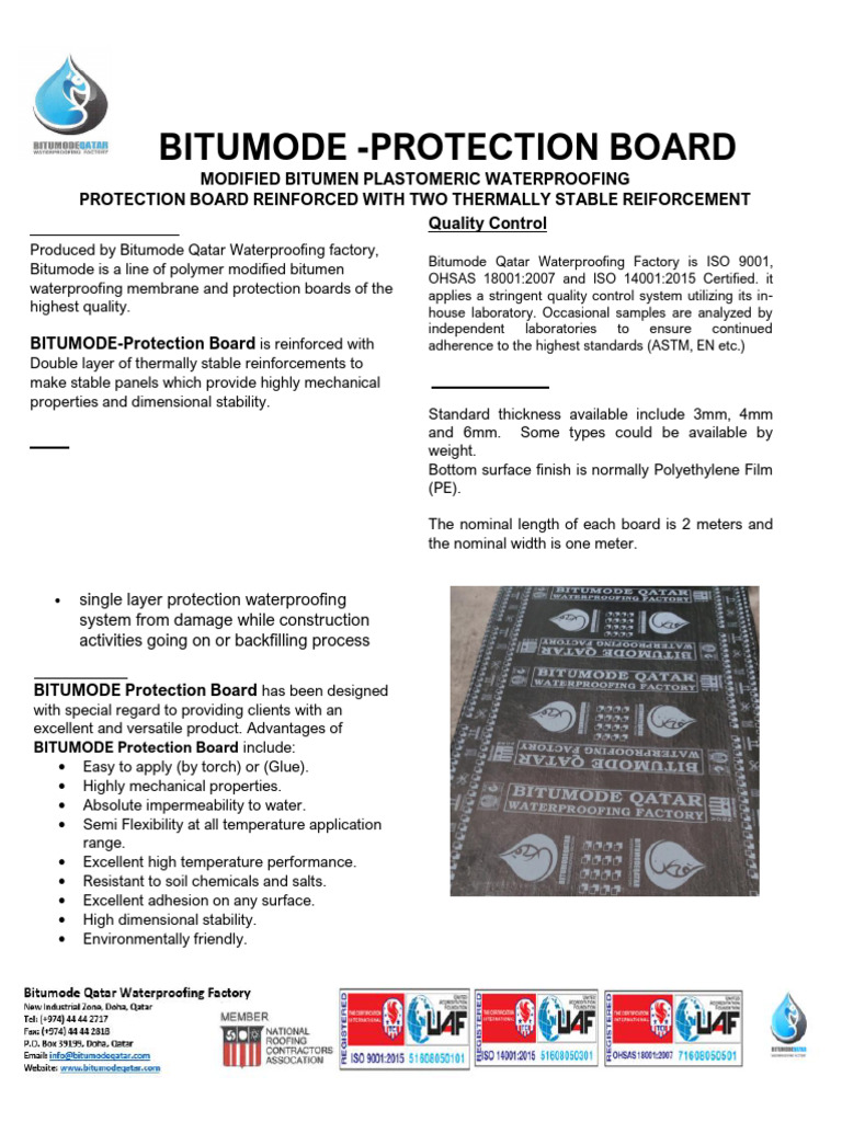 Bitumode Protection Board | PDF