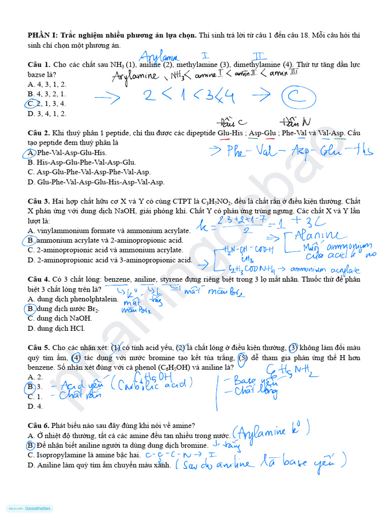 (Đa) (TN25) - Kiểm Tra Hợp Chất Chứa Nitrogen | PDF