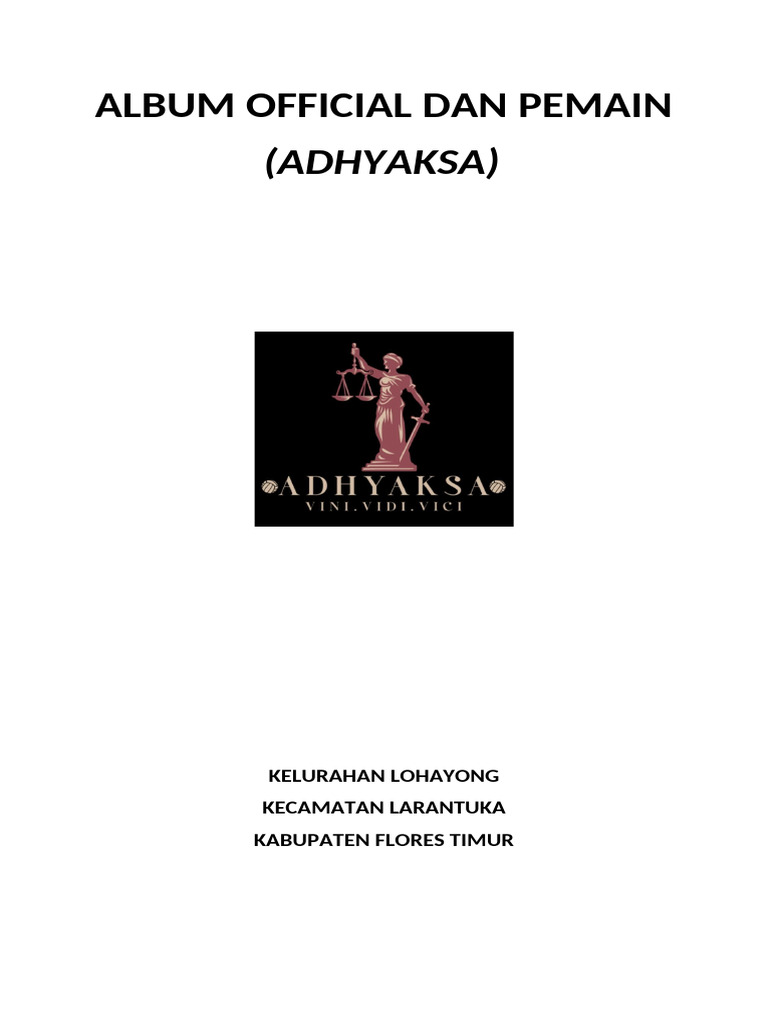 Album Official Dan Pemain | PDF Album Official Dan Pemain | PDF