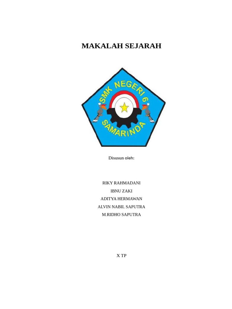 Makalah Sejarah Kelas XTP | PDF