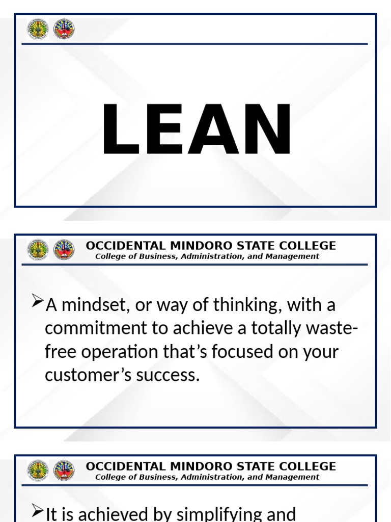 Lean Thinking and Lean Manufacturing | PDF