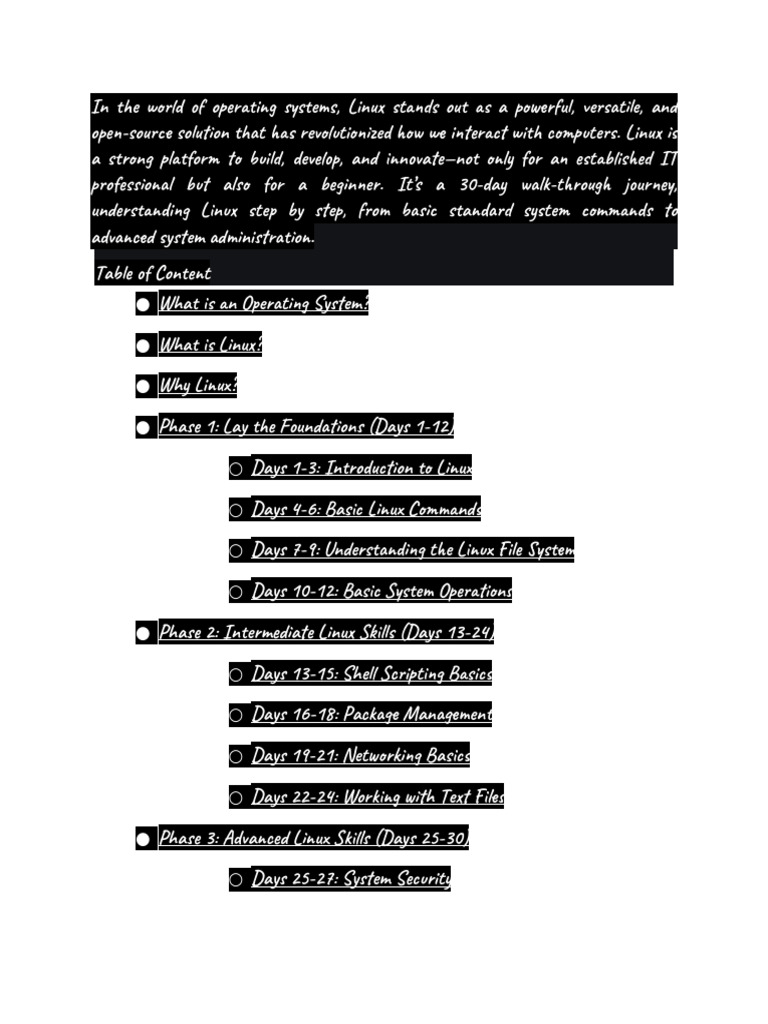 Linux - A Complete Guide For Beginners | PDF