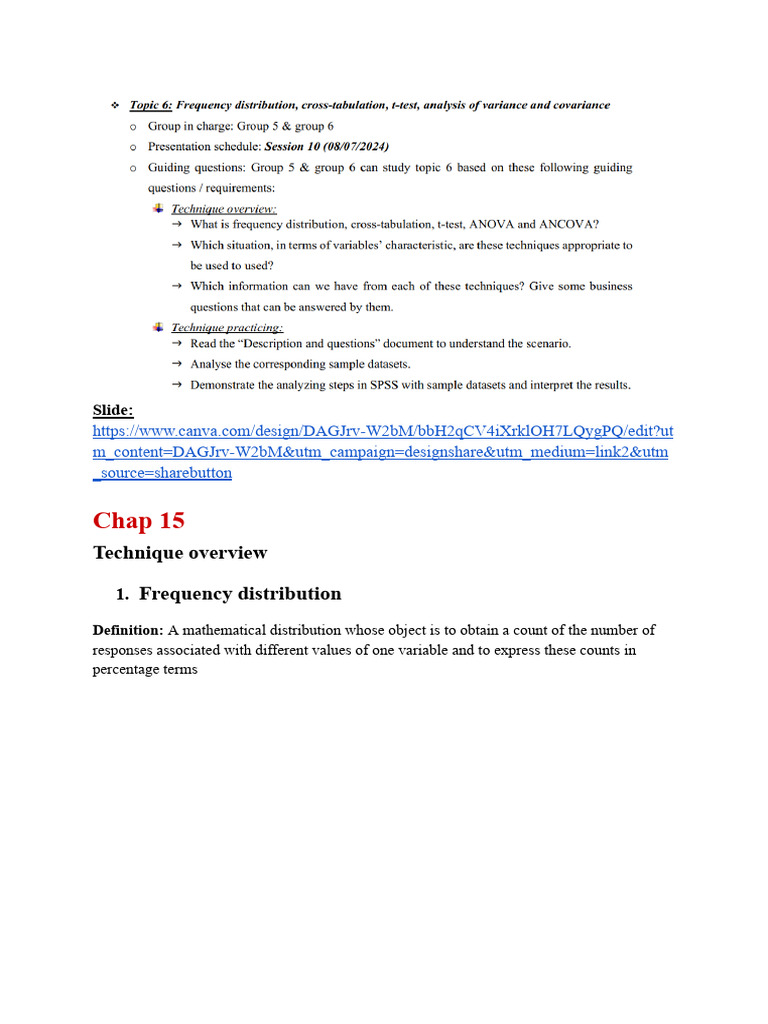 (BRM) Topic 6 | PDF