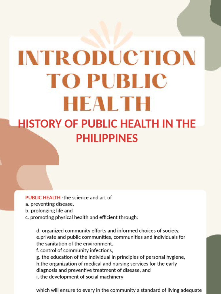 1 Introduction To Public Health | PDF | Public Health | Preventive ...