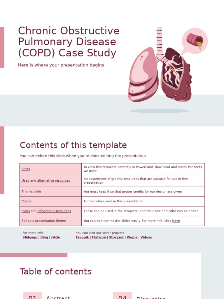 Chronic Obstructive Pulmonary Disease Copd Case Study | PDF
