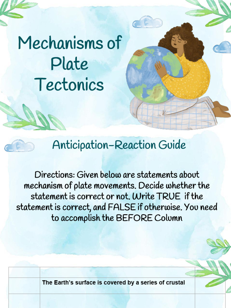SCI 10 Mechanism of Plate Tectonics | PDF