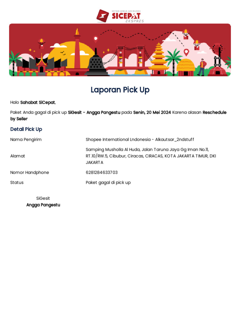 Laporan Pick Up | PDF
