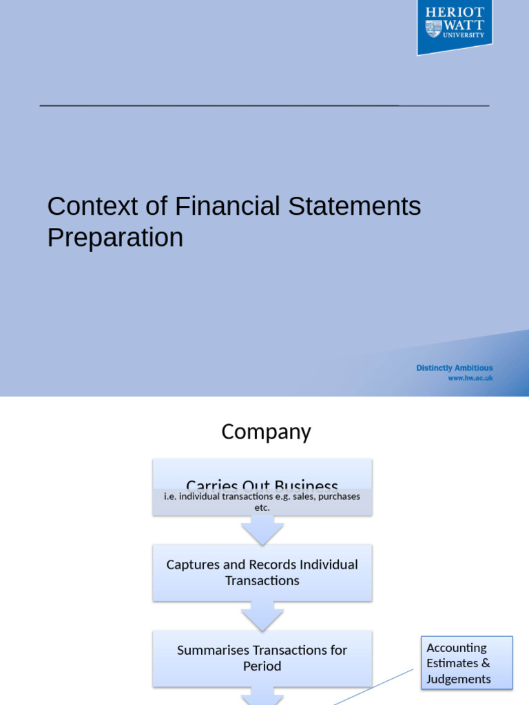 Preparing Fin Statements | PDF