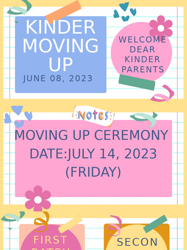 Kinder Moving Up | PDF