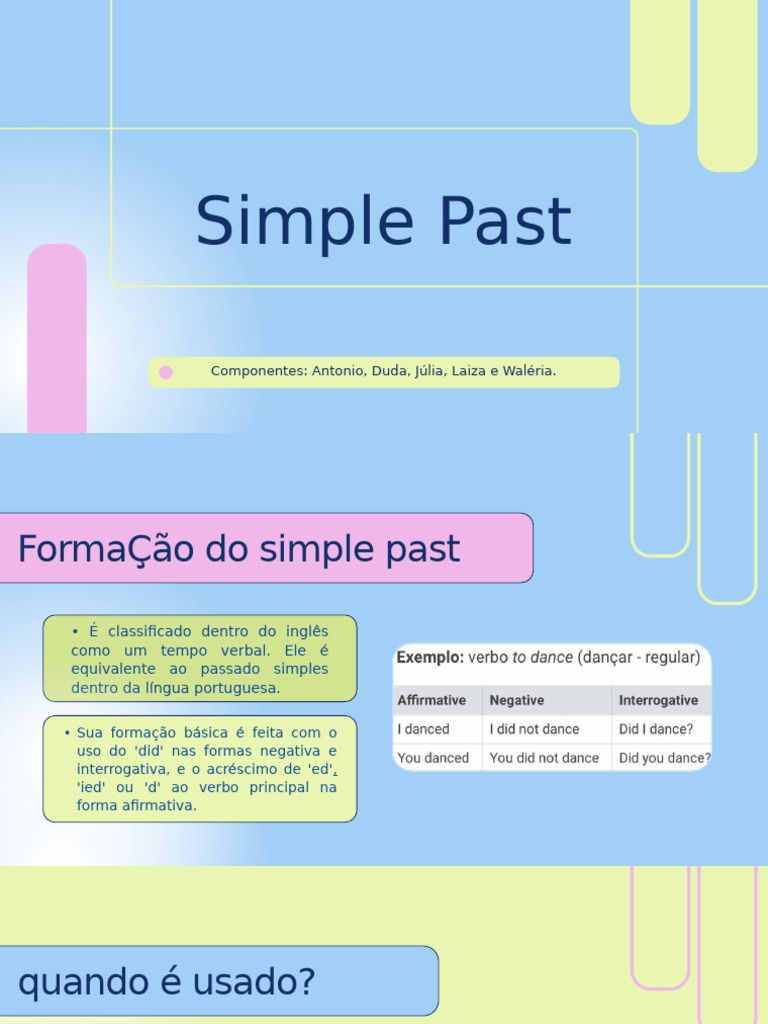 Simple Past - 20231123 - 214109 - 0000 | PDF