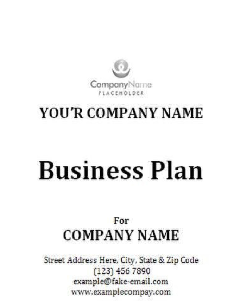 Business Plan Sample Format | PDF