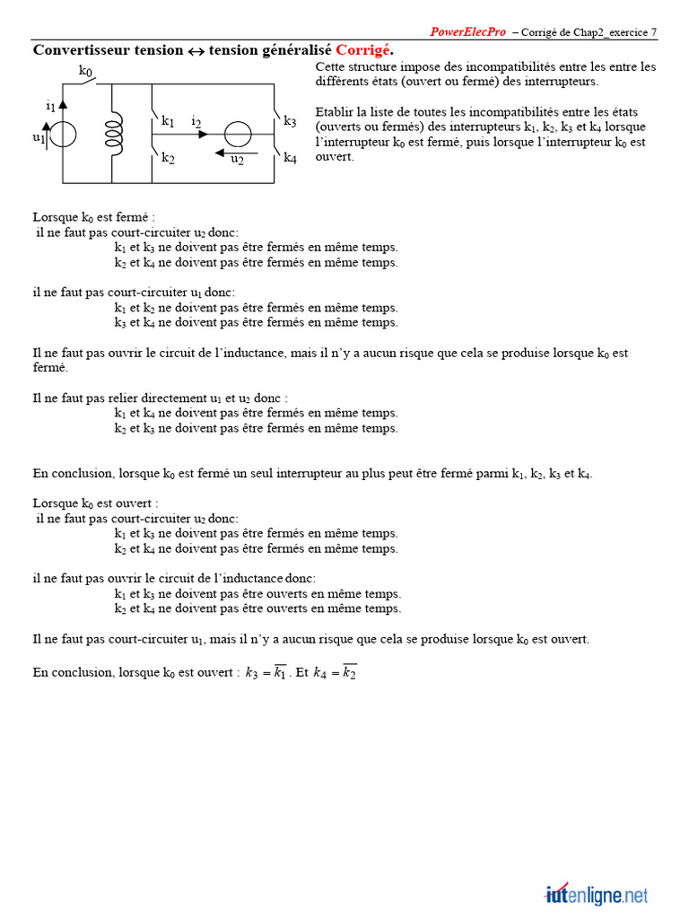 Corrige Chap2 Exo7 | PDF