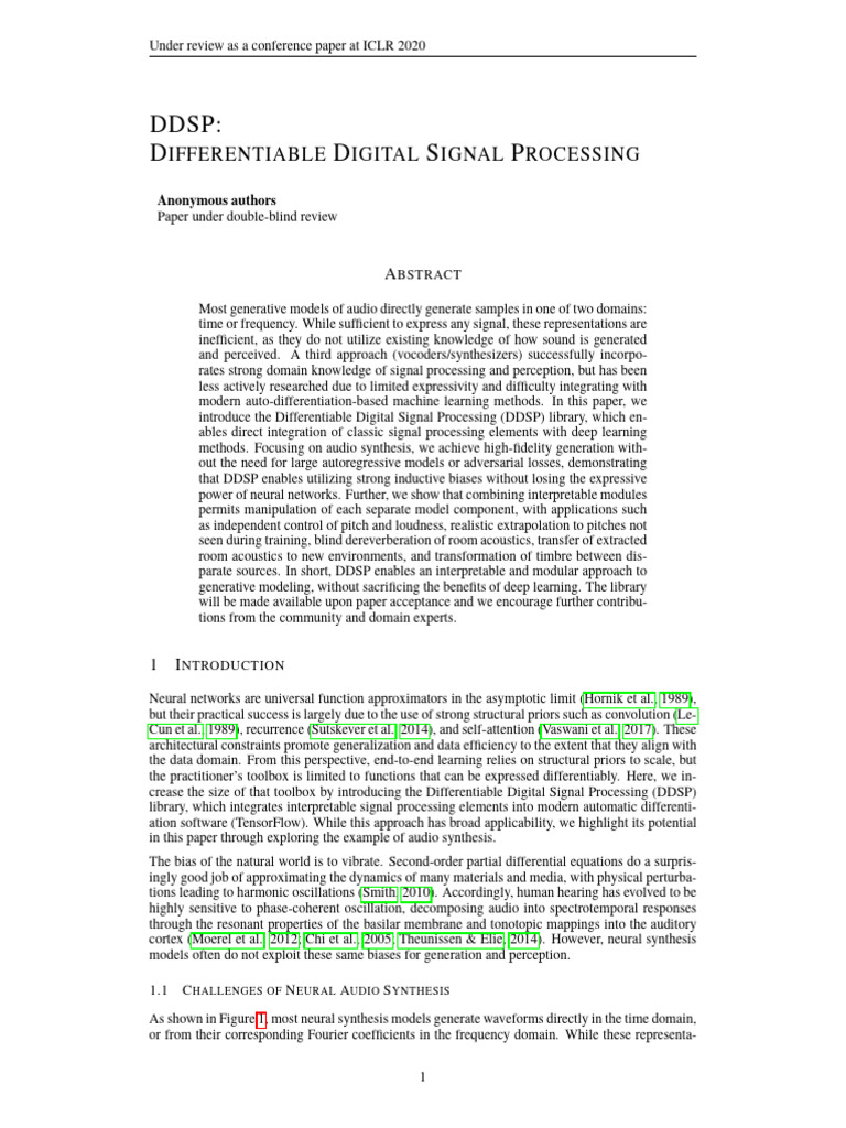 435 DDSP Differentiable Digital Si-Original PDF | PDF