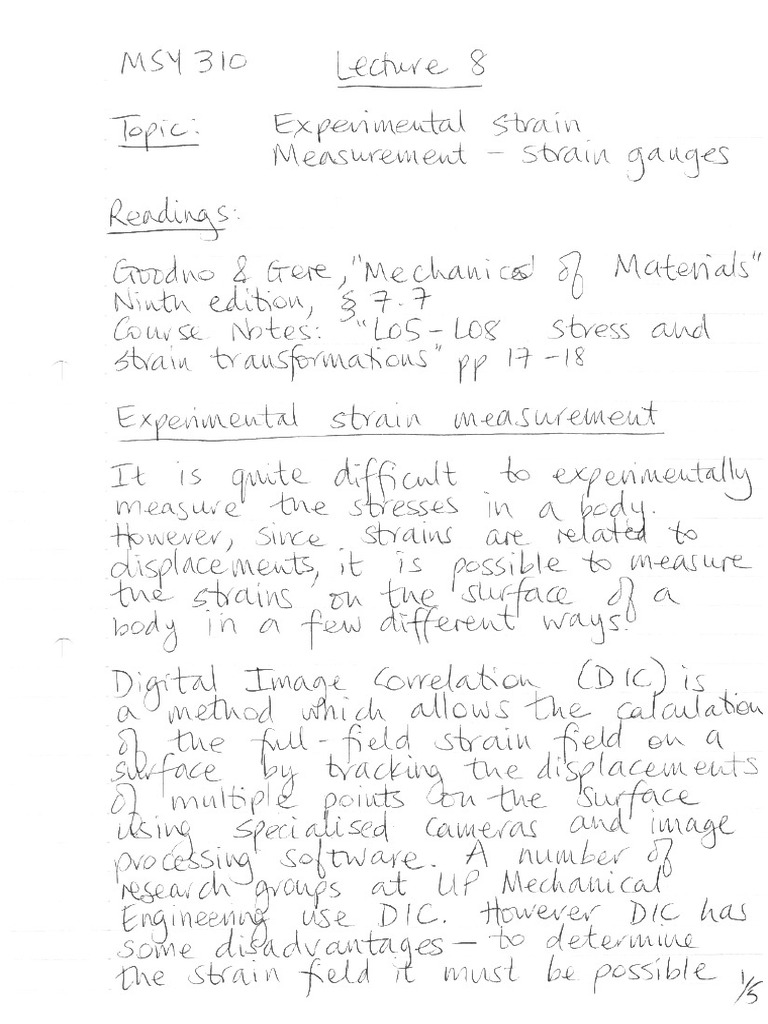 L08 Strain Gauges | PDF