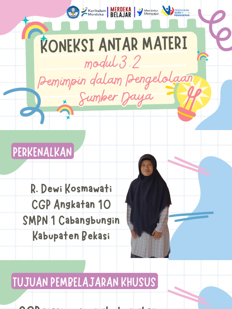 Koneksi Antar Materi Modul 3.2 | PDF
