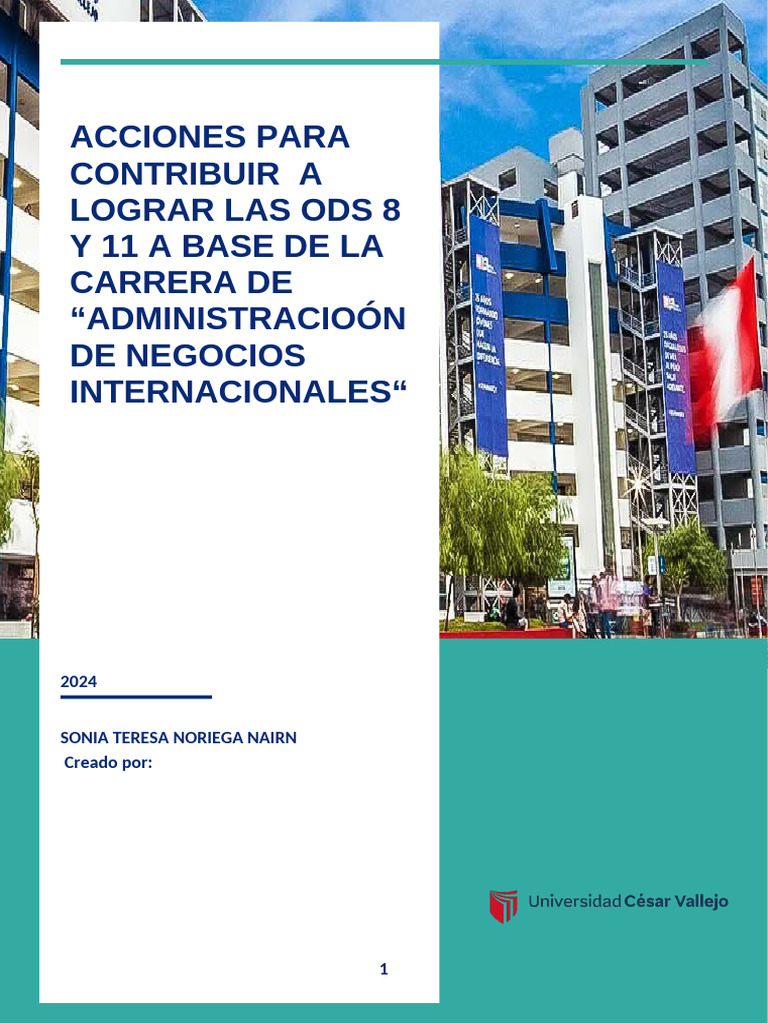 2024 Informe Ods 8 y 11 | PDF