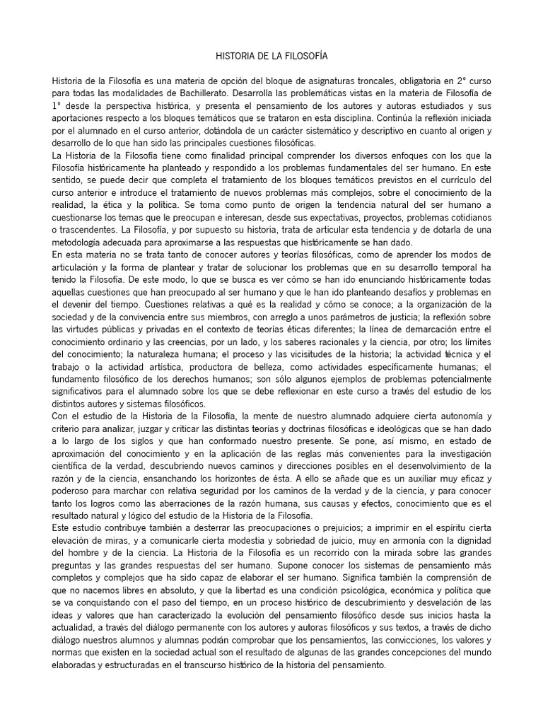 Historia de La Filosof¡A | PDF