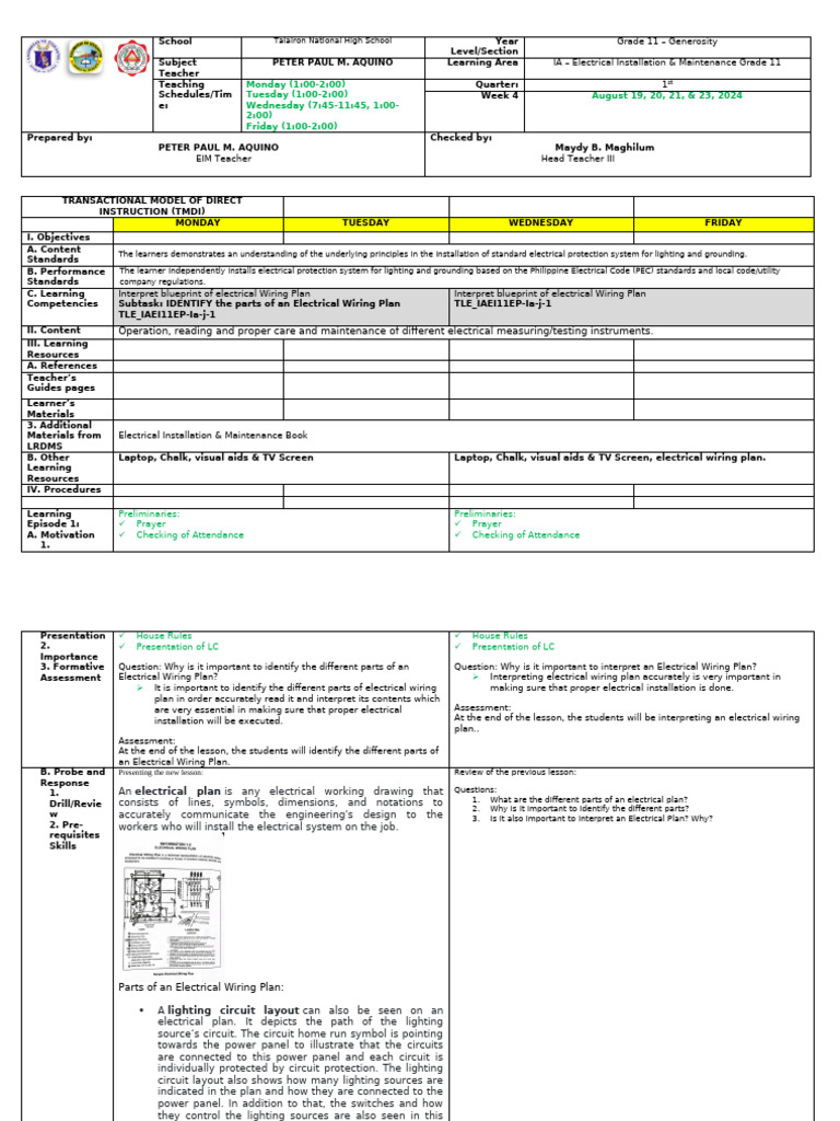 DLL Grade 11 - Week 4 | PDF