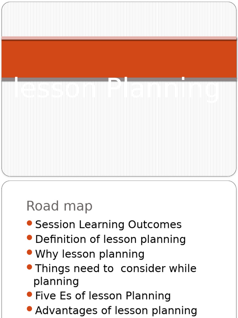UNIT II - 5-Lesson Planning | PDF