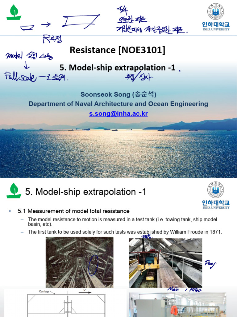 Ship Resistance - 5. Model-Ship Extrapolation - 1 | PDF